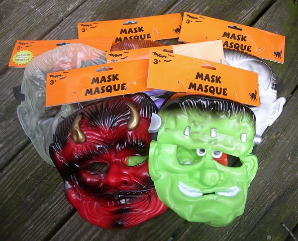 Dollar Tree's Halloween Masks! | Dinosaur Dracula!