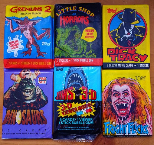 Cherry-picking from old trading card packs. | Dinosaur Dracula!