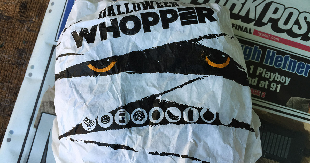 The Halloween Whopper: Two Years Later. | Dinosaur Dracula!
