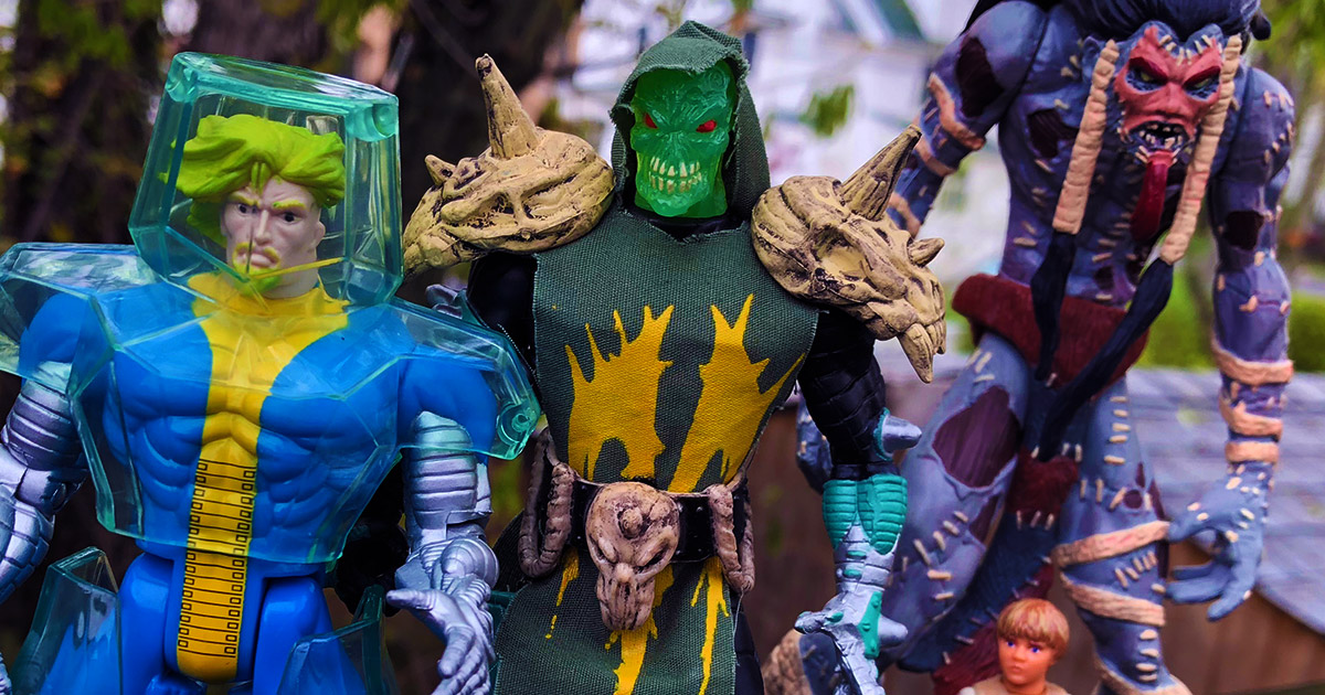 Five Random Action Figures, Part 45! | Dinosaur Dracula!