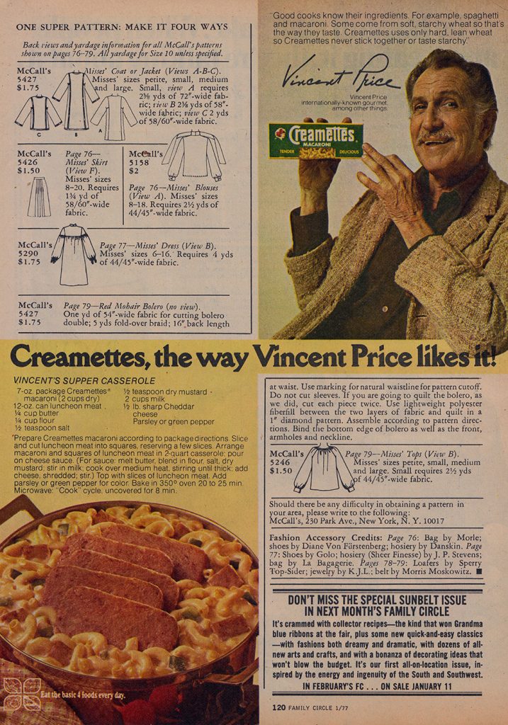 Vincent Price's Supper Casserole! | Dinosaur Dracula!