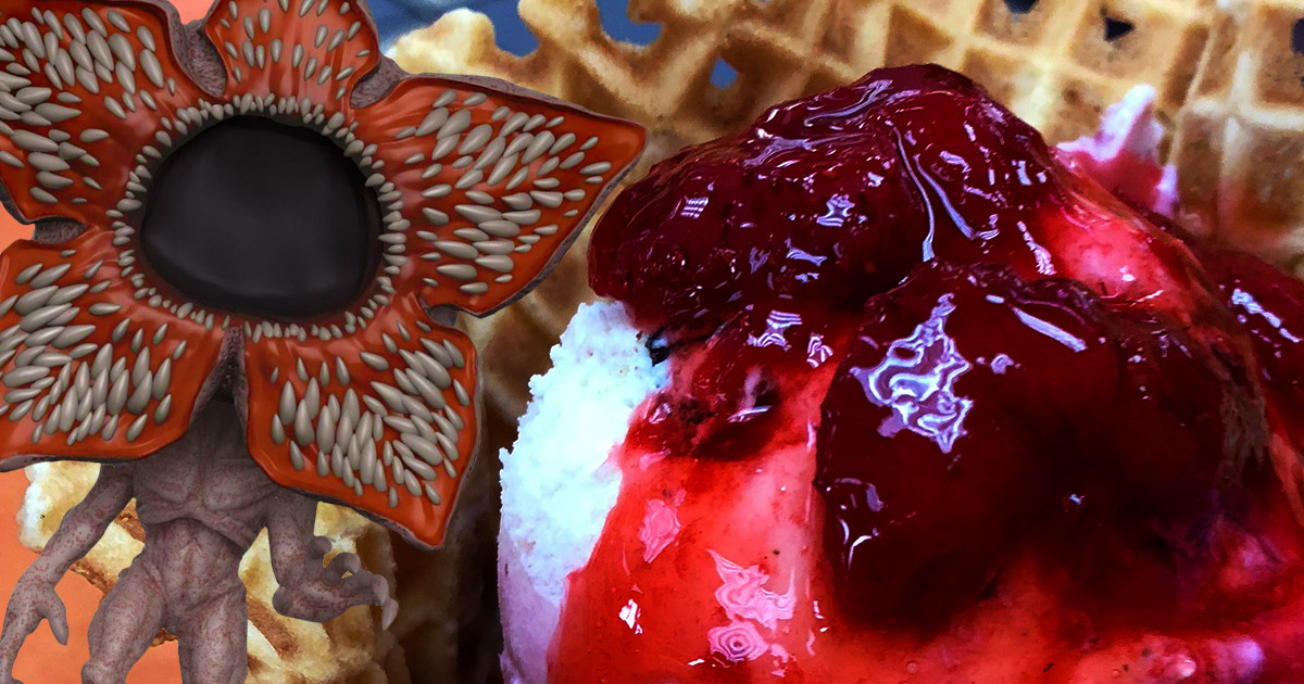 Stranger Things invades Baskin-Robbins! | Dinosaur Dracula!