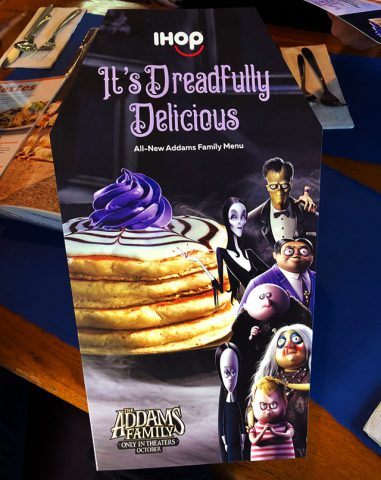 Addams Family Menu at IHOP! | Dinosaur Dracula!