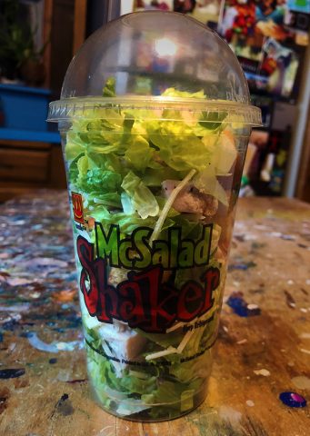 Recreating McDonald's McSalad Shakers. | Dinosaur Dracula!